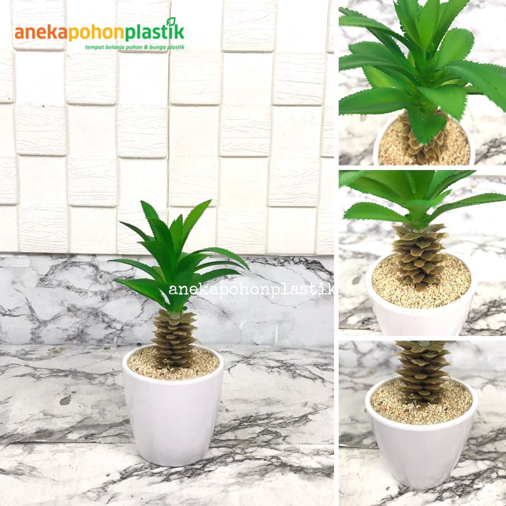 Jual Pohon Hias Mini Kurma Latex Artificial Pot Ulir Terracotta ...
