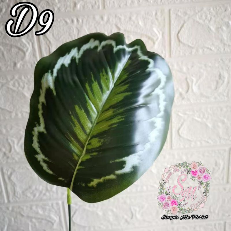 Jual Daun Plastik Satuan dengan Tangkai besi Dekorasi Premium Quality ...
