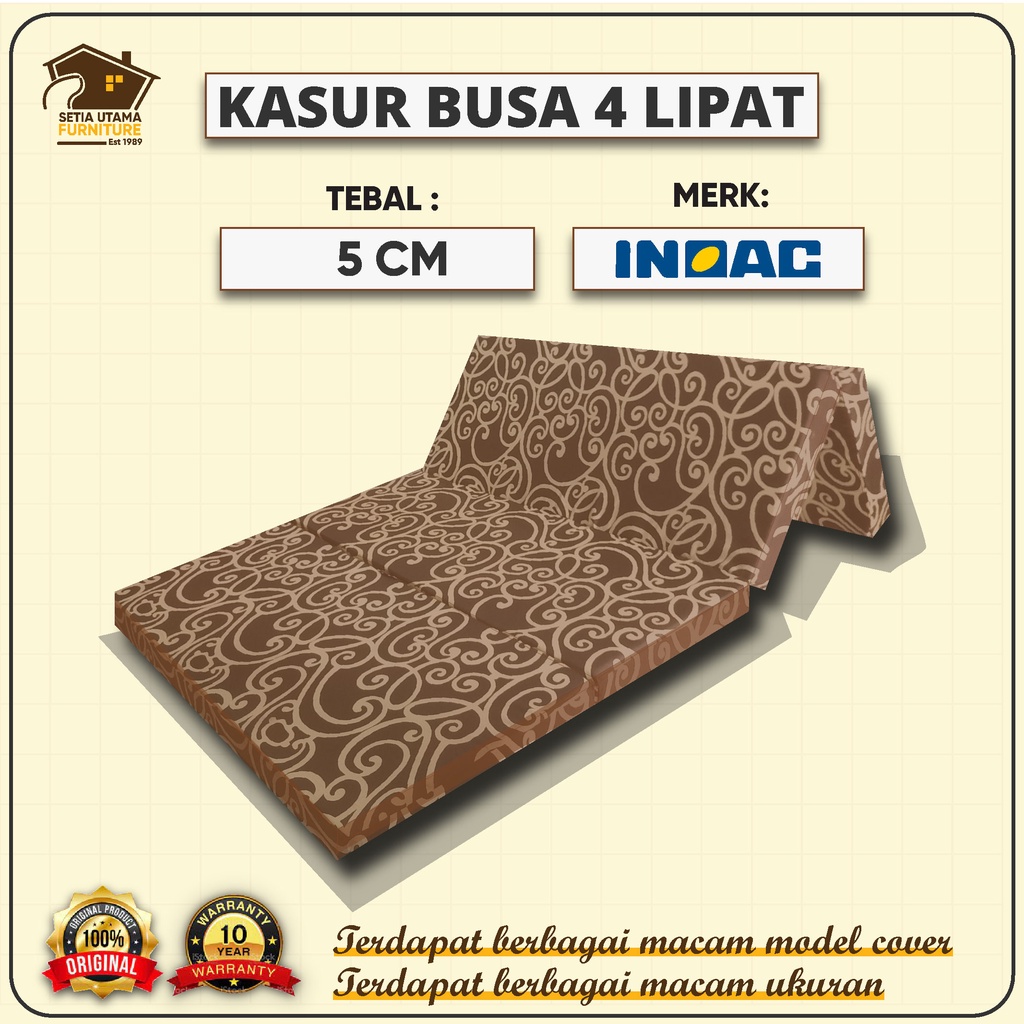 Jual Kasur Busa Lipat INOAC tebal 5cm berbagai ukuran | Shopee Indonesia