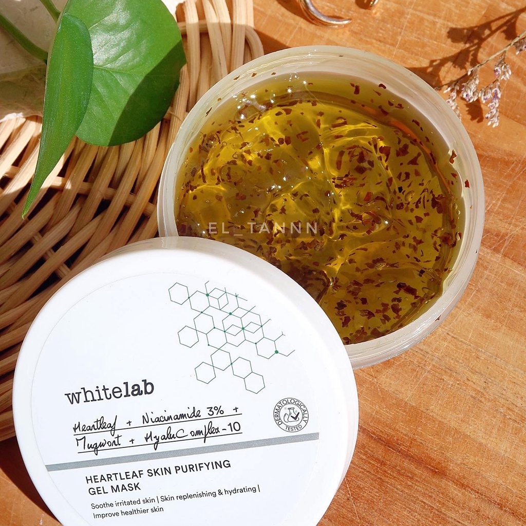 Jual WHITELAB HEARTLEAF SKIN PURIFYING GEL MASK 60GR | Shopee Indonesia