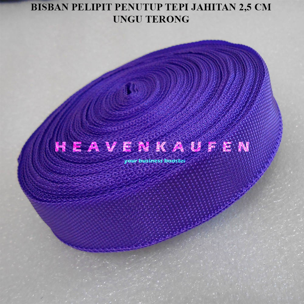 Jual Bisban Pelipit Webbing PCR Penutup Bungkus Tepi Jahitan 2,5 cm ...