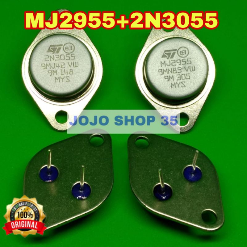 Jual MJ2955 2N3055 (1SET) ASLI ORIGINAL 2N 3055 MJ 2955 (1SET) 2N-3055 ...