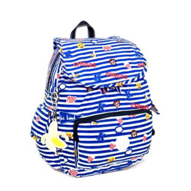 Jual Kipling City Pack Emoji Stripe | Shopee Indonesia
