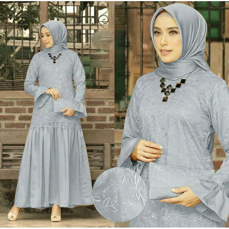 Jual MAXI HANELA - Busana Muslim Gamis Murah Gaun Pesta Muslimah Baju Pesta Wanita Kondangan ...