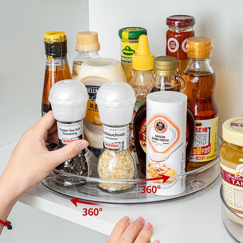 Jual Rotating Lazy Susan Turntable Tray Rack | Shopee Indonesia