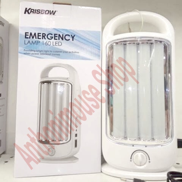 Jual LAMPU EMERGENCY LAMP 160 LED LAMPU DARURAT DIMMER TEKNOLOGI DIM ...