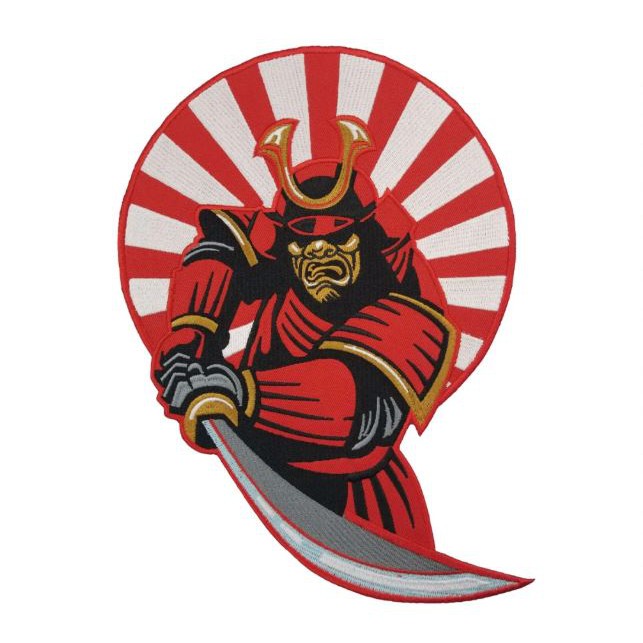 Jual Patches Emblem Bordir Jepang samurai Shogun Embroidered Japan ...