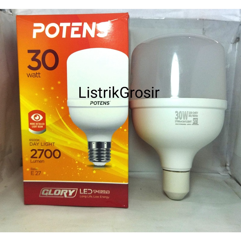 Jual Kapsul T Bulb Potens Glory Lampu Led Potens 5W 10W 15W 20W 30W 40W ...