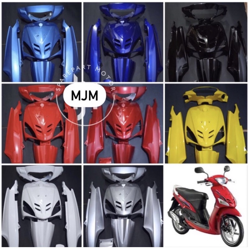 Jual (TERLARIS) FULL BODY HALUS YAMAHA MIO SPORTY HITAM PUTIH MERAH ...