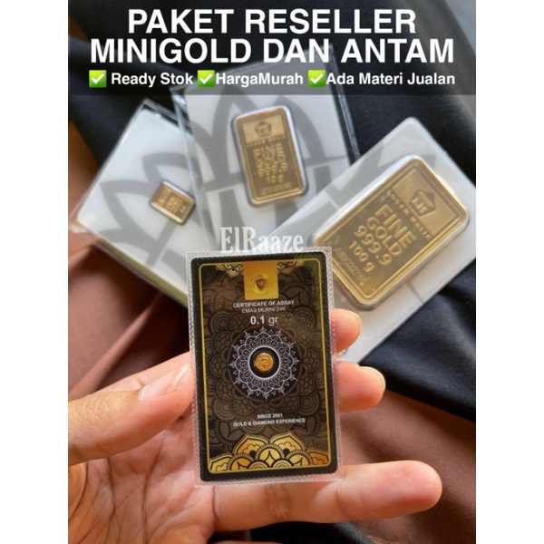 Jual PAKET RESELLER MINIGOLD dan ANTAM | Shopee Indonesia