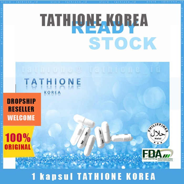 Jual (1 Kapsul) READY Tathione Korea Ecer Tathion Thation Korea ...