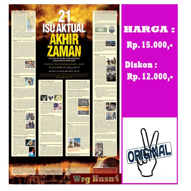 Jual Poster 21 Isu Aktual Akhir Zaman | Shopee Indonesia
