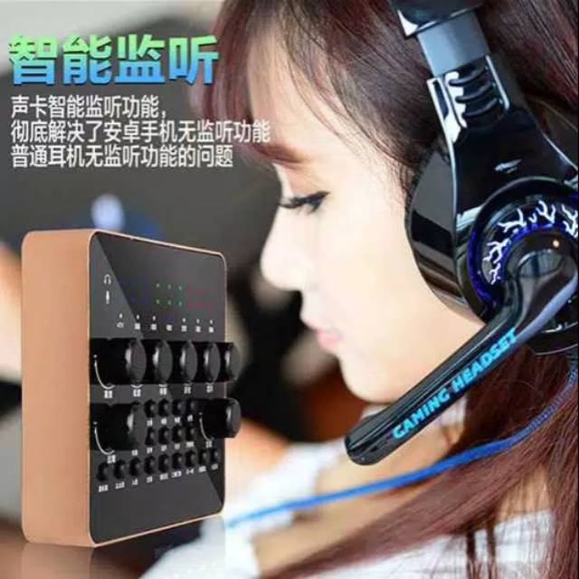 Jual Audio Bluetooth Usb External Soundcard Live Broadcast m9 mixer usb ...