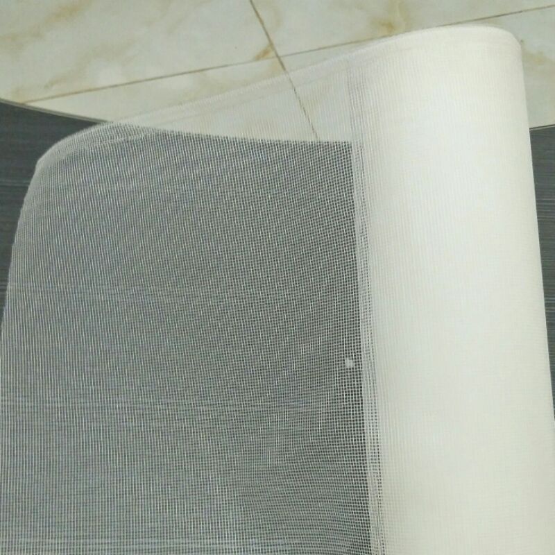 Jual Kain kasa nyamuk plastik nilon/nylon putih, kawat nyamuk plastik ...