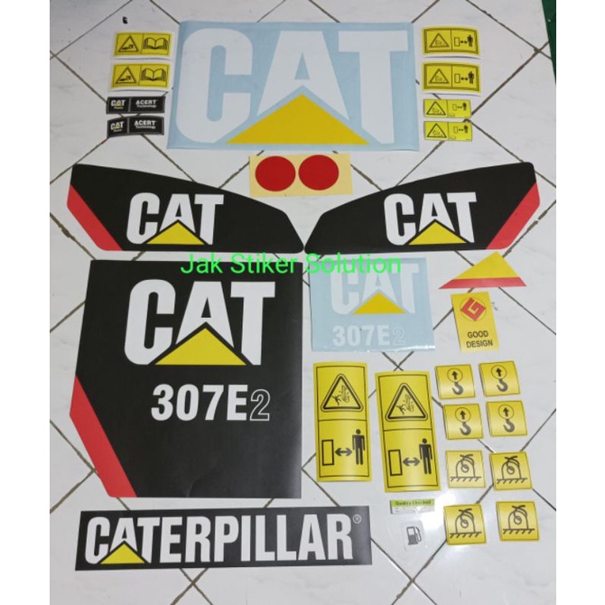 Jual Stiker Excavator Cat 307E2 Sticker Alat Berat | Shopee Indonesia