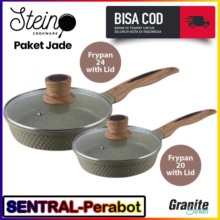 Jual Paket Jade by Stein Cookware Fry pan 20 Frypan 24 | Shopee Indonesia