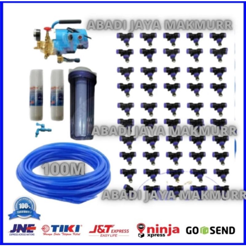 Jual Mesin Embun Walet Lengkap Set 50 Titik Nozzle Sprayer Misting ...