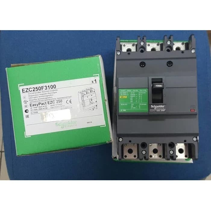 Jual MCCB/NFB Schneider 3P 100A EZC250F3100 | Shopee Indonesia