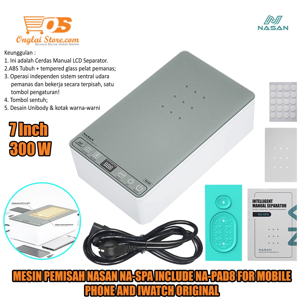 Jual Mesin Pemisah NASAN NA-SPA INCLUDE NA-PAD8 For Mobile Phone And Iwatch Original | Shopee ...