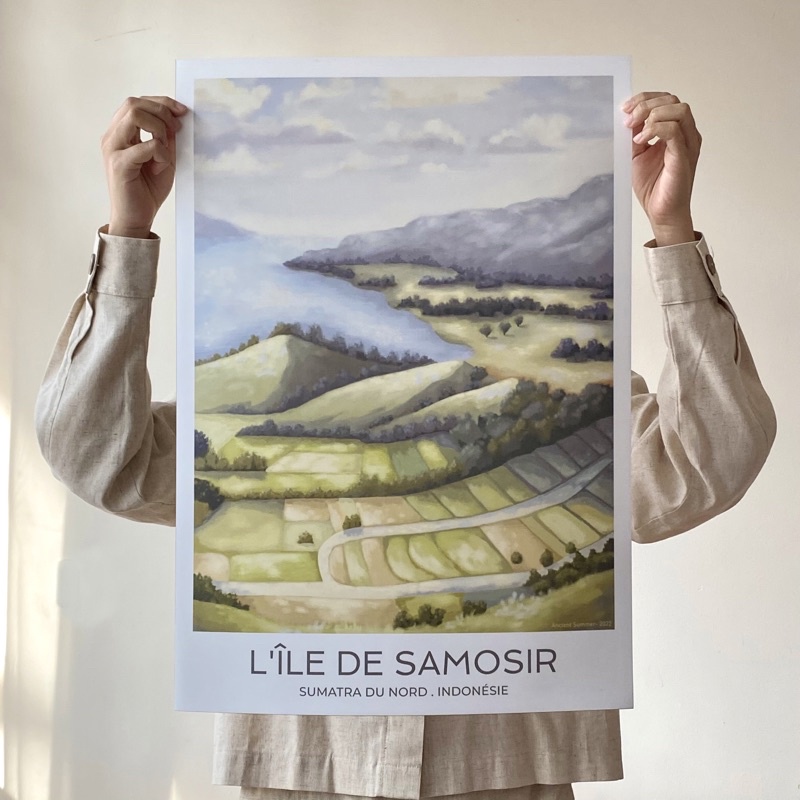 Jual Samosir Island (Large Size Poster) | Hiasan Dinding - Lukisan ...