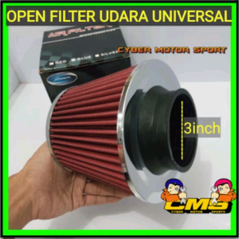 Jual Open Filter Racing universal. Filter udara mobil Racing. Air ...