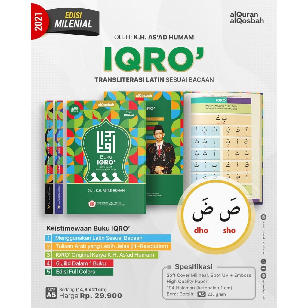 Jual BUKU IQRO' MILENIAL - IQRO' ORIGINAL KARYA KH. AS'AD HUMAM ...