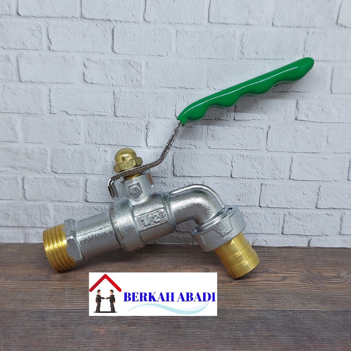 Jual Keran Air / Kran Air Tembok Taman 1/2 inch drat Kuningan NAT ...