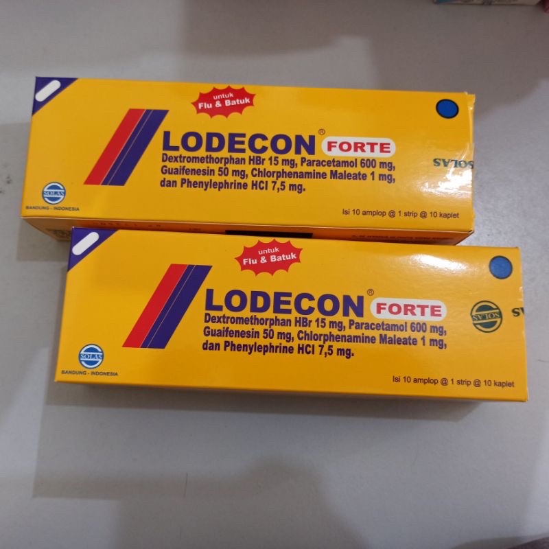Jual LODECON FORTE Obat Pusing Batuk Pilek Flu ISPA 1 box | Shopee ...