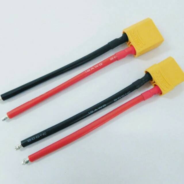 Jual Connector XT90 male & female with cable 12 AWG | Shopee Indonesia