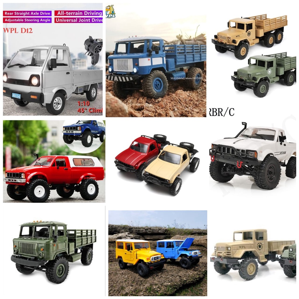 Jual RC Car WPL D12 D-12 D12 Mini C24-1 C24 C34 B16 B24 RC Suzuki Carry ...