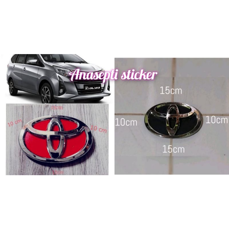 Jual Emblem logo Calya - Logo Depan Calya Chrome/ Emblem Toyota Calya ...