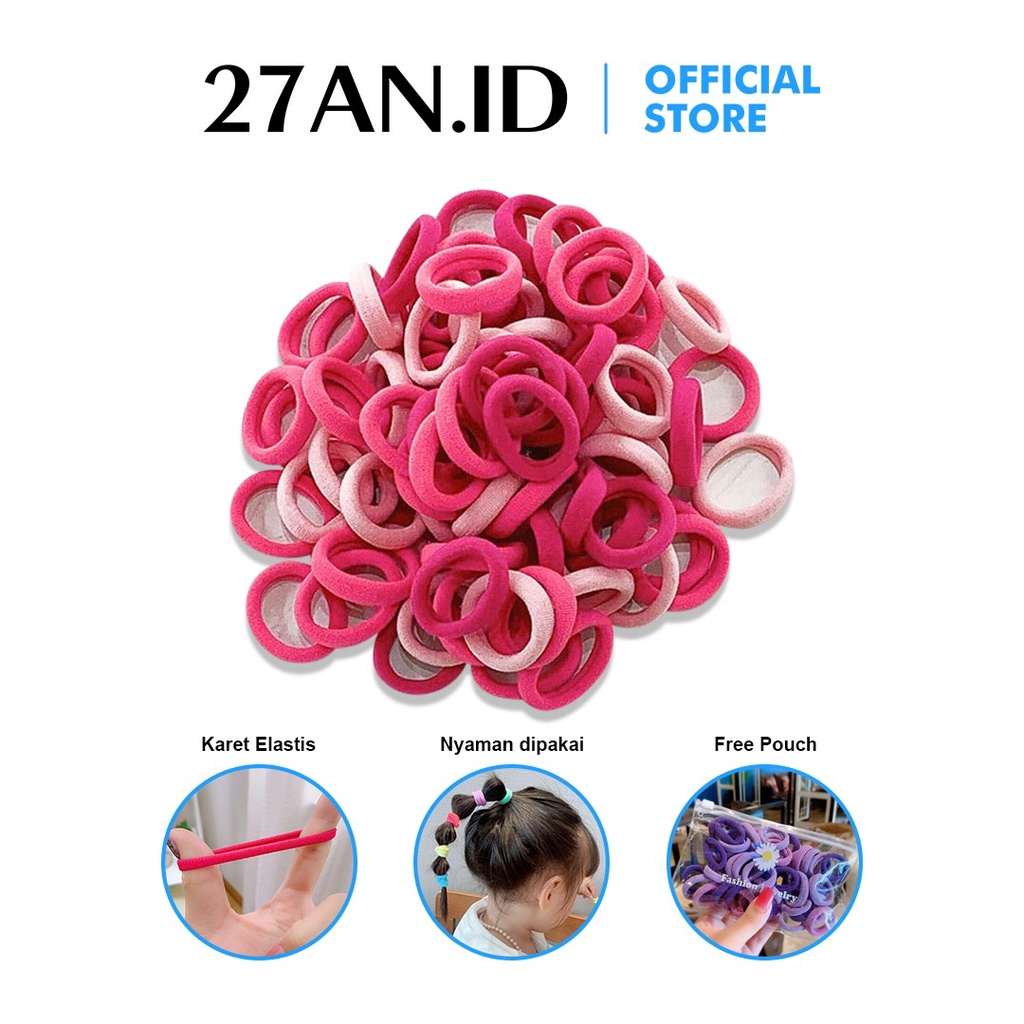 Jual ( 27AN.ID ) Ikat Rambut Anak H184 Ikat Rambut Wanita Korea / Ikat ...