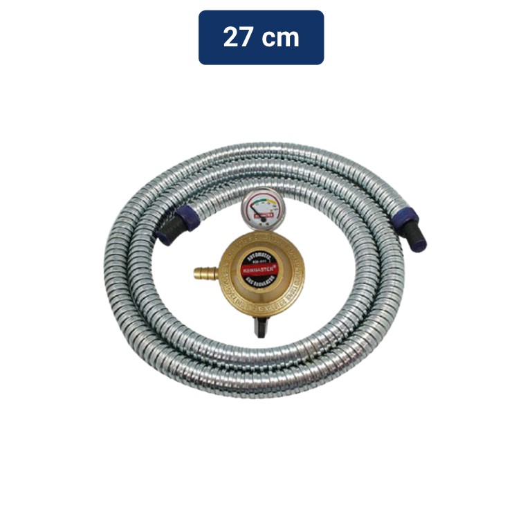 Jual Kenmaster Regulator Meter + Selang Gas Protec / Gas Regulator With ...