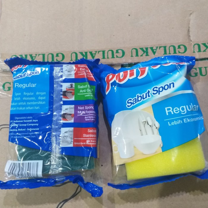 Jual [Dapur] Polytex Sponge 2 Sisi Kuning Dan Hijau Spons Busa Cuci ...