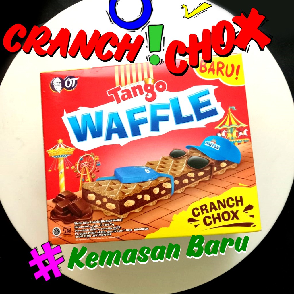 Jual WAFFLE TANGO Wafer Crunchox Chocolate Crunchmilk Vanilla isi 20 ...