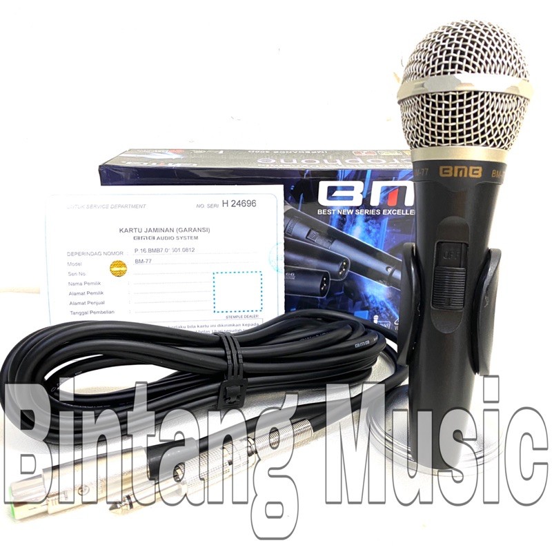 Jual Mic kabel BMB BM77 original mic BMB 77 | Shopee Indonesia