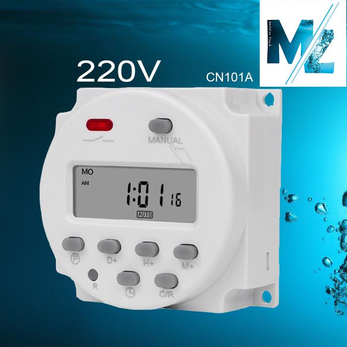 Jual Digital Timer Weekly Programable Switch 220V Cn101A Panel Ats Plts ...