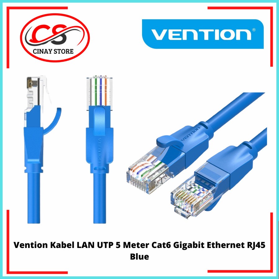 Jual VENTION Kabel LAN RJ45 Gigabit Ethernet Cat6 - Vention Kabel LAN ...