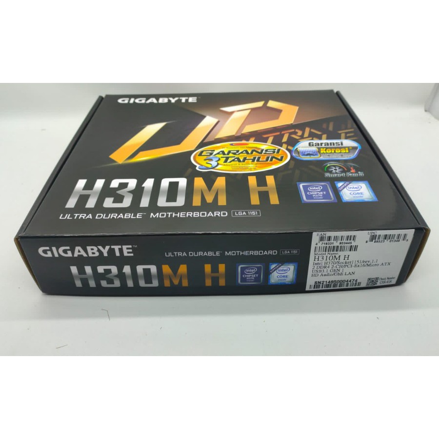 Jual MOTHERBOARD GIGABYTE H310M H LGA 1151 GEN 8-9 | Shopee Indonesia