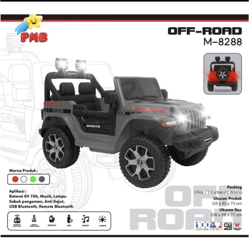 Jual mobil aki Jeep PMB M8288 | Shopee Indonesia