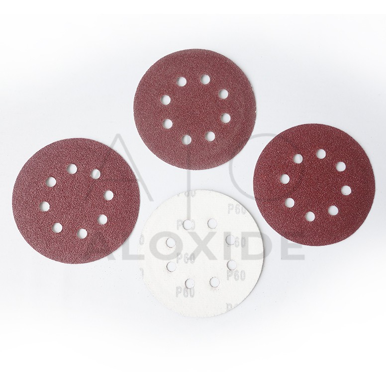 Jual Amplas Bulat Velcro 5” inch 8 Lubang Tempel Sanding Disc Mata ...