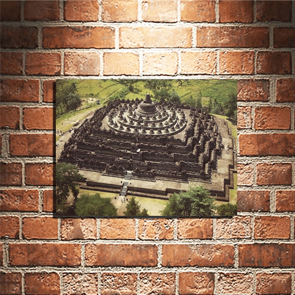 Jual Poster Candi BOROBUDUR Hiasan Dinding Poster Kayu Pajangan ...