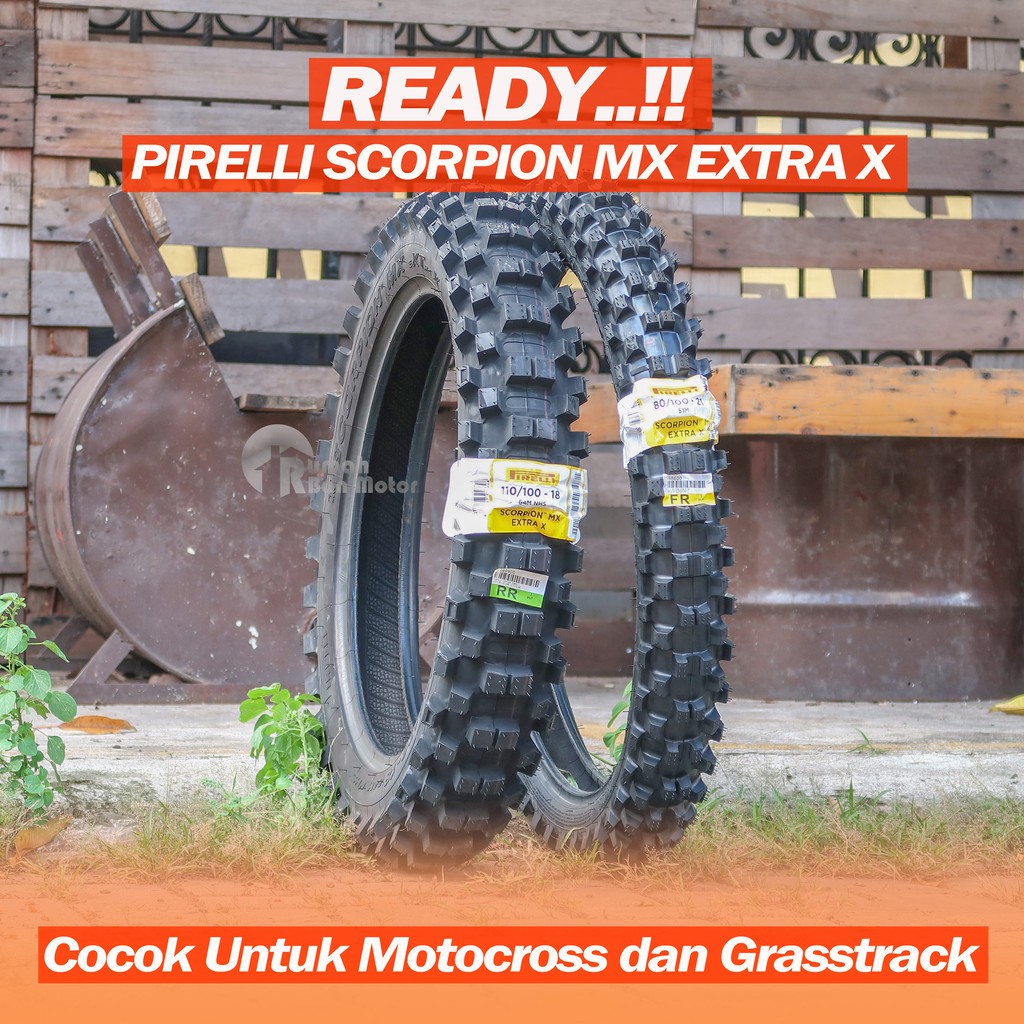 Jual PIRELLI SCORPION MX EXTRA X 110/100-18 80/100-21 Ban Motocross KLX CRF | Shopee Indonesia