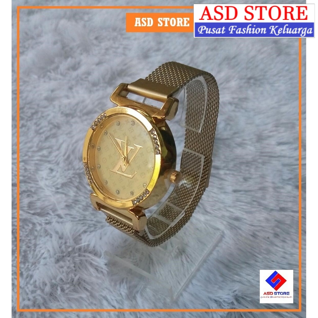 Jual 33. Jam tangan wanita rantai magnet permata murah impor murah ...