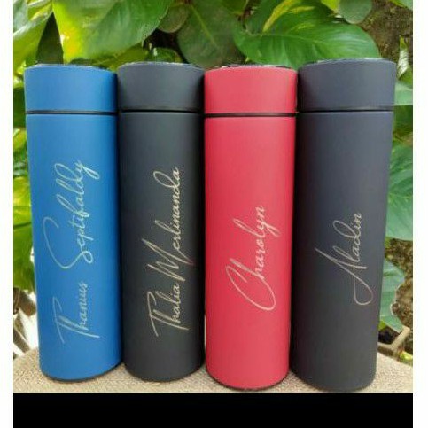 Jual Tumbler LED custom sablon Tumbler dof Grafir laser | Shopee Indonesia