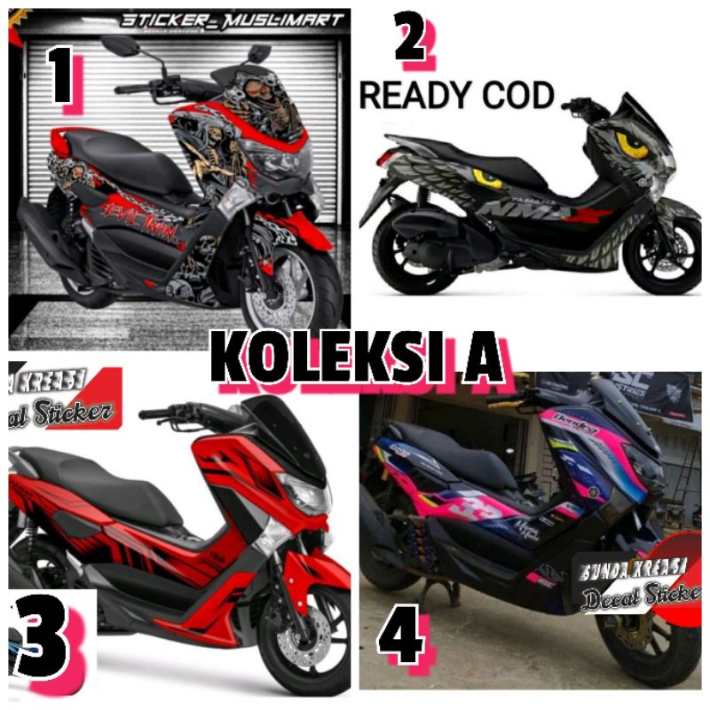 Jual Decal Sticker Nmax 155 old evil twin variasi fullset full body ...