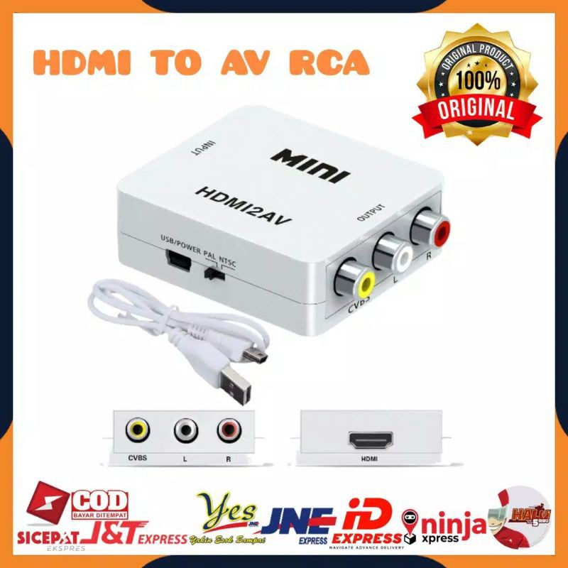 Jual MINI HDMI2AV TV TABUNG HP KE TV | Shopee Indonesia