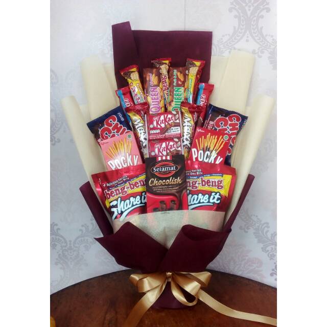 Jual Buket snack bucket snack wisuda | Shopee Indonesia