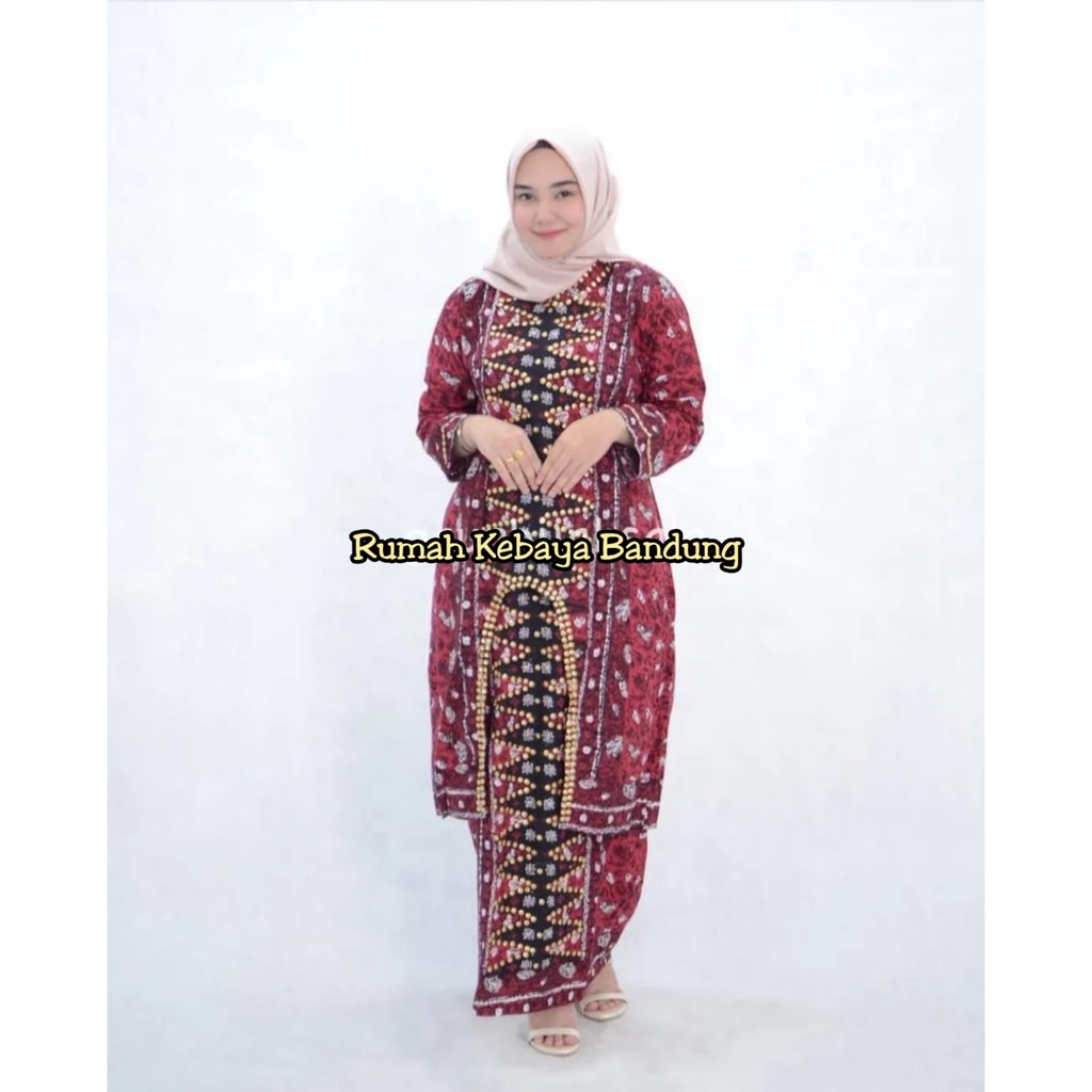 Jual SETELAN SONGKET MOTIF BUNGA RUMAH KEBAYA BANDUNG BATIK COUPLE ...