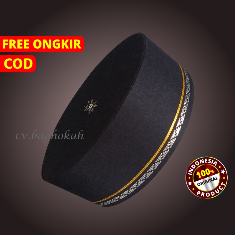 Jual Kopiah Peci Songkok Hitam Kopyah Dewasa Anak Laki Laki Kopeah ...